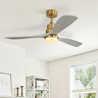George Oliver Nicola 52'' 3 - Blade Modern Ceiling Fan with Remote Control and Light Kit ...